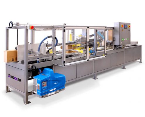 Case erecting and tray forming machines for RSC cases and die cut trays