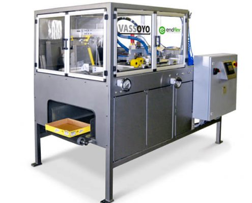 Case erecting and tray forming machines for RSC cases and die cut trays