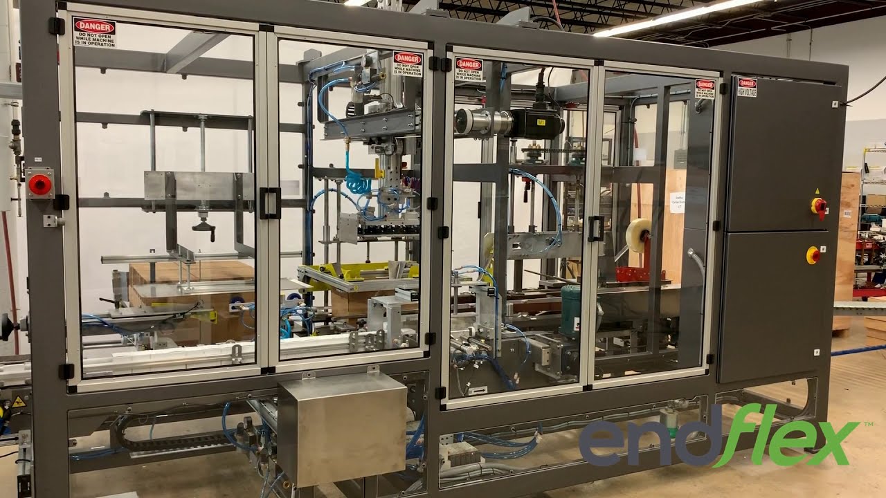 Kartnr vertical cartoning machine with Case Packer for jars