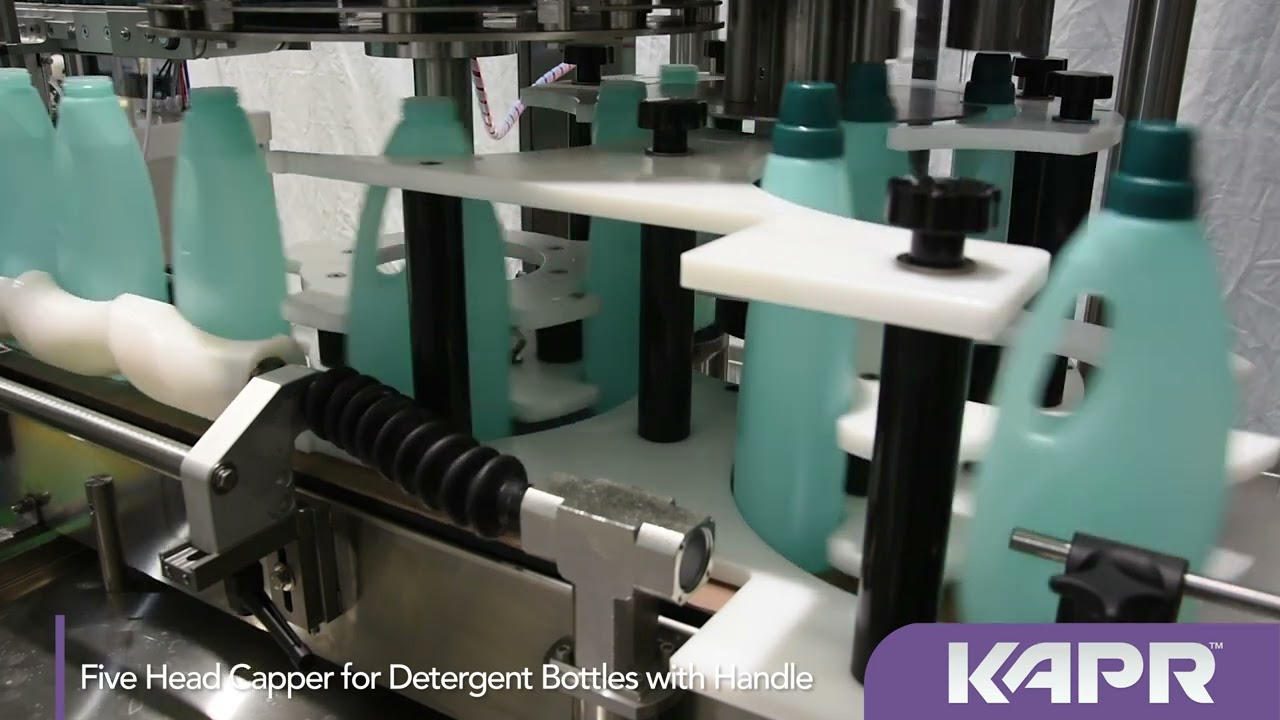 Five Head Capper for Detergent Bottles with Handle