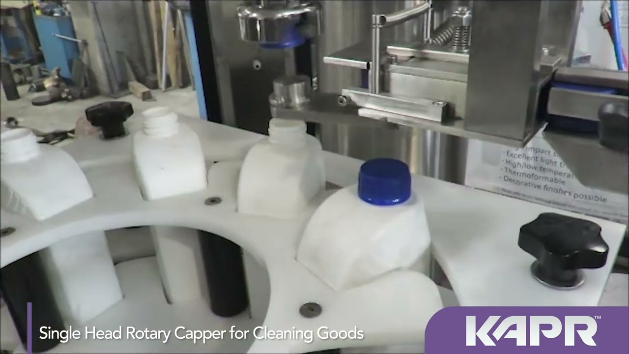 Single Head Rotary Capper for Cleaning Goods