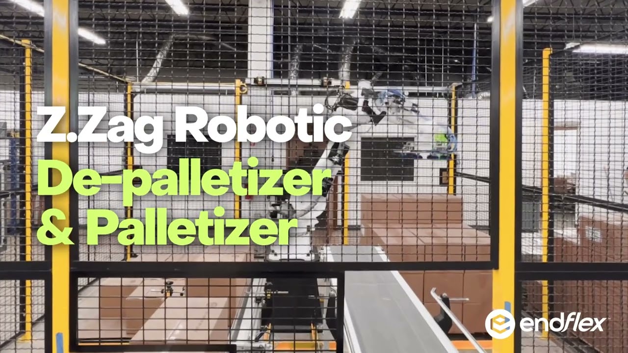 Z.Zag Robotic Palletizer Customized to Depalletize and Palletize