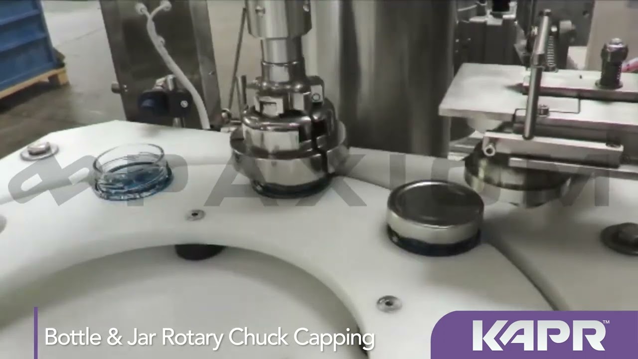 KAPR Bottle and Jar Rotary Chuck Capping Machine