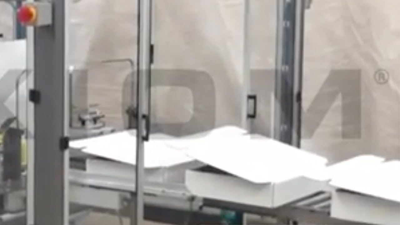 PopLok TSF corrugated tray forming machine for large die cut trays with ...