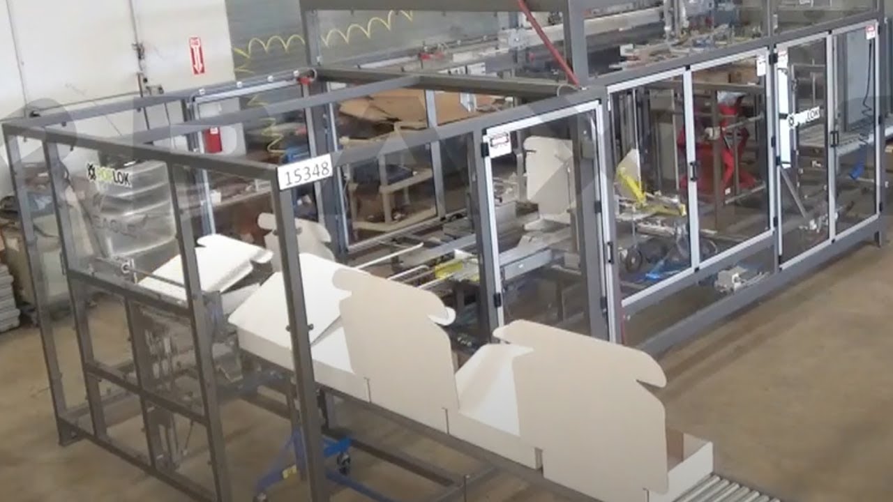 PopLok TSF corrugated tray forming machine for large trays with lids ...