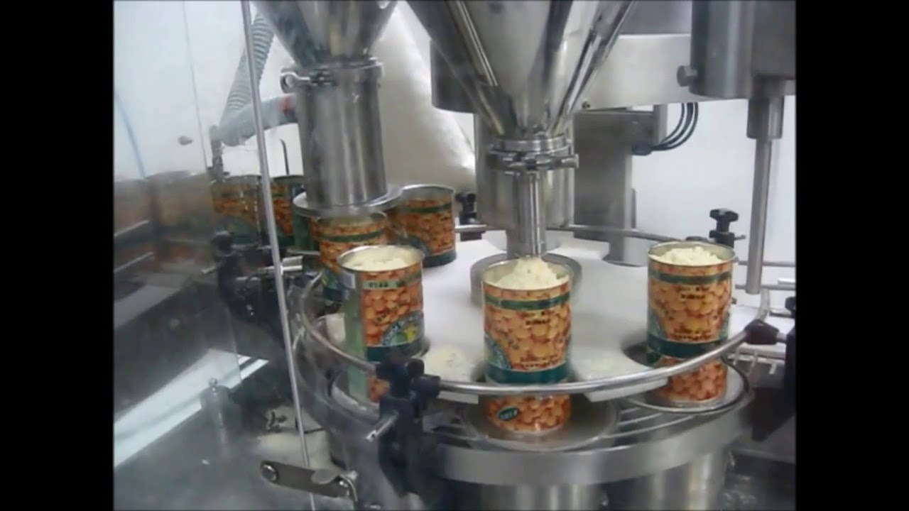 Filling Powder into Containers - Star Auger with the SpinDexer rotary ...