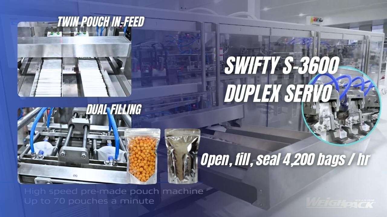Swifty Bagger S-3600 Duplex Servo High Speed Pouch Filling Machine ...