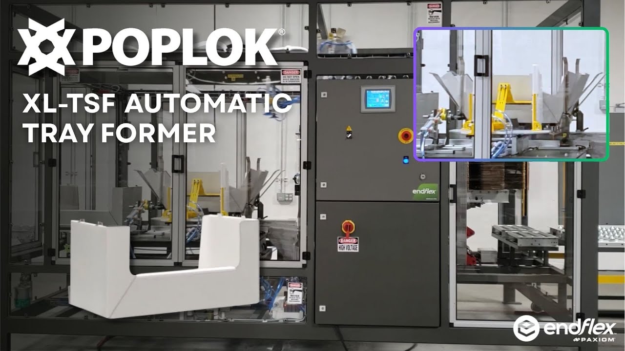 PopLok XL-TSF form & tuck tray former for large display trays